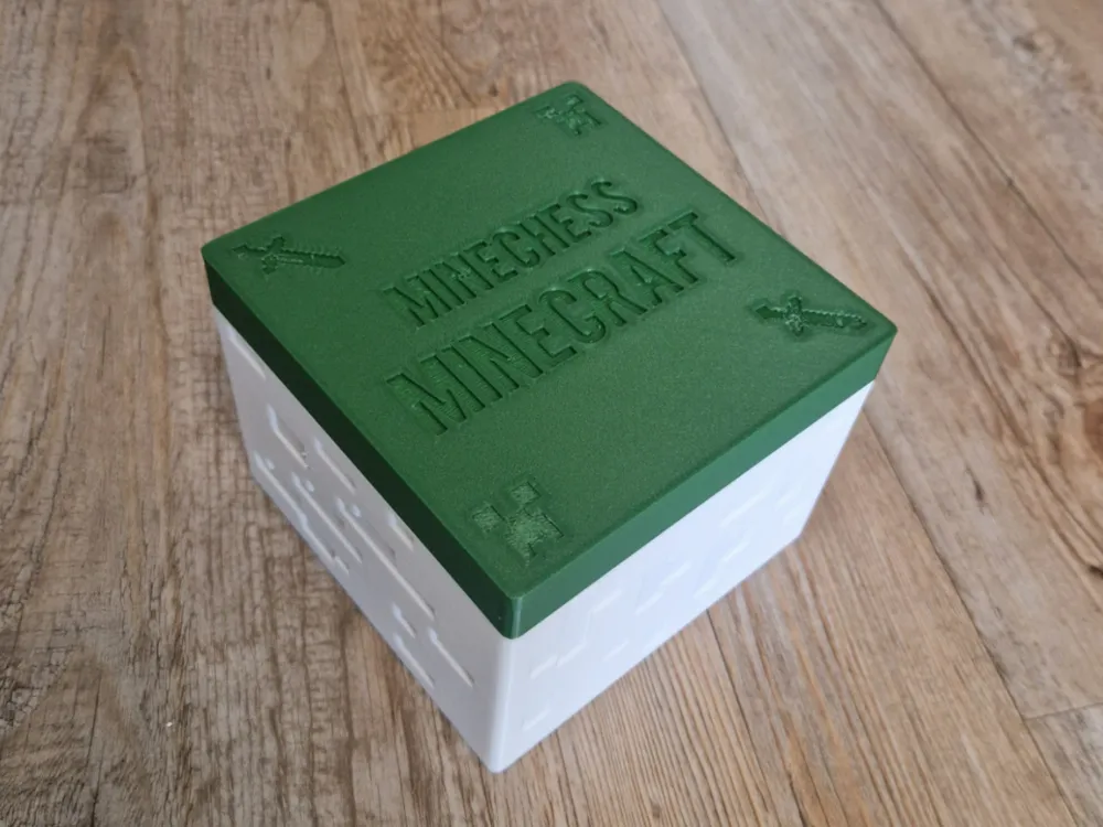 Minecraft Chess Set Box - Free 3D Print Model - MakerWorld