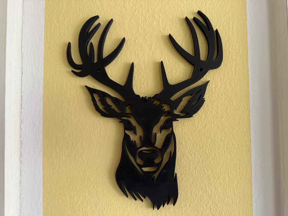 Stag - Wall Art IV by Dierk24 MakerWorld: Download Free 3D Models