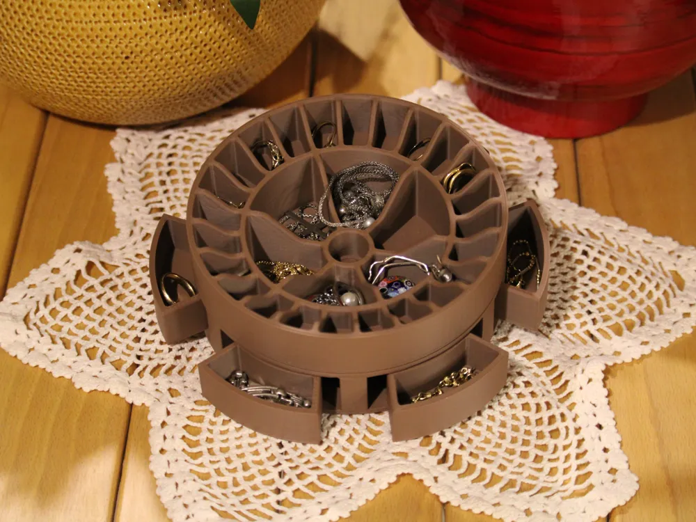 Rotating Jewelry Box with Automatic Drawer Opening by SimoLab3D ...