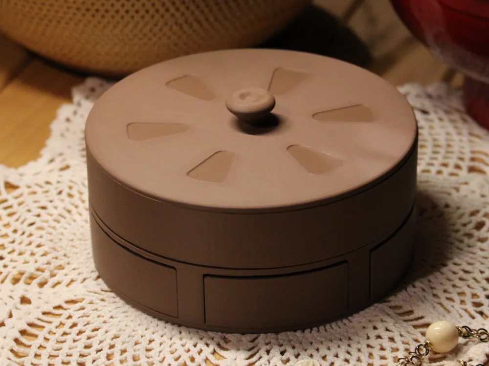 Rotating Jewelry Box with Automatic Drawer Opening - Free 3D Print ...