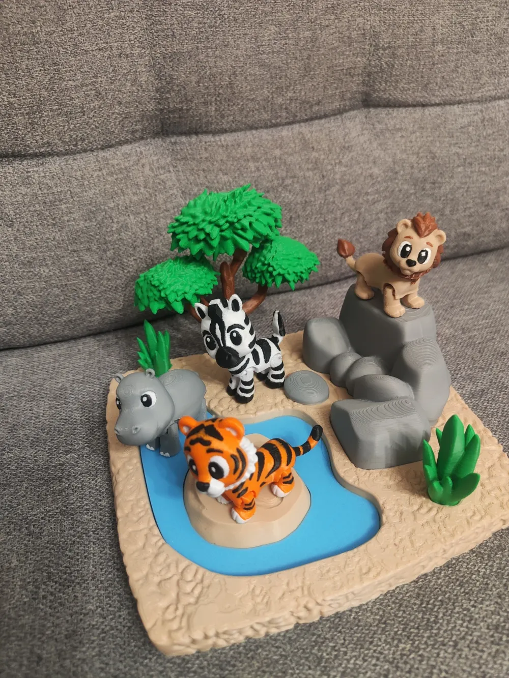 flexi zebra Mini safari - Free 3D Print Model - MakerWorld