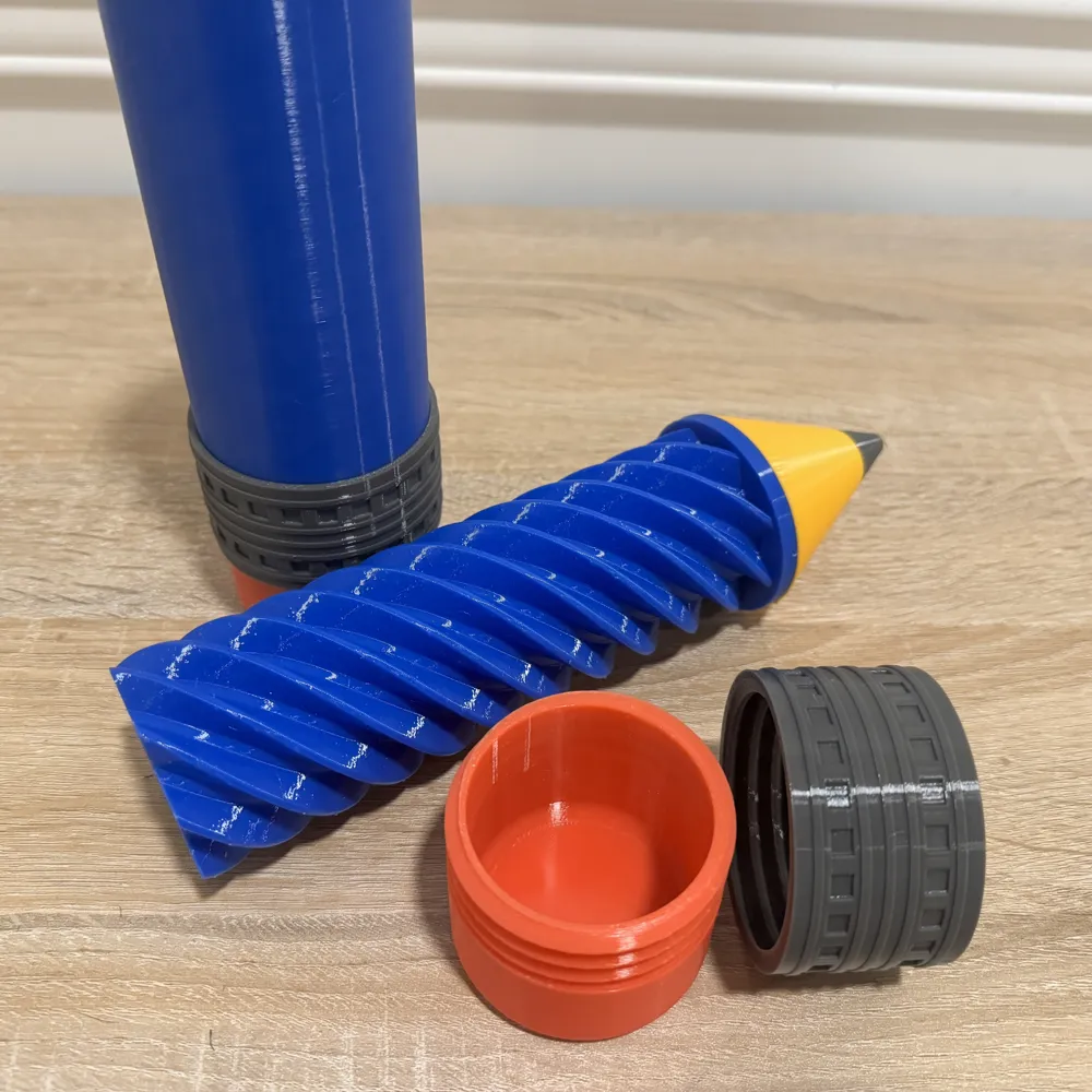 Twistable Pencil Case w/ Two Compartments! by The Philosopher - MakerWorld