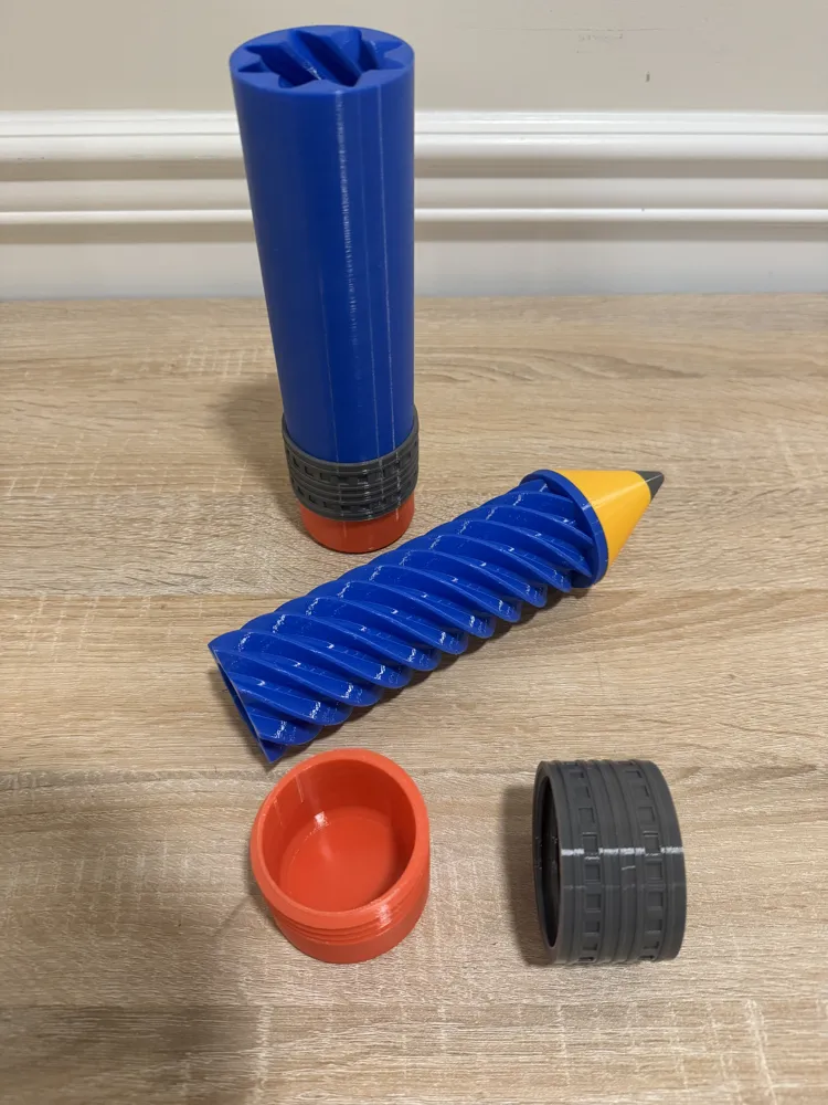 Twistable Pencil Case w/ Two Compartments! by The Philosopher - MakerWorld