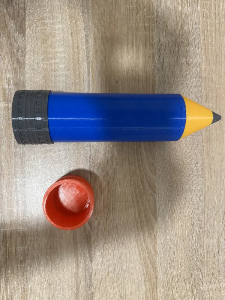 Twistable Pencil Case w/ Two Compartments! by The Philosopher - MakerWorld