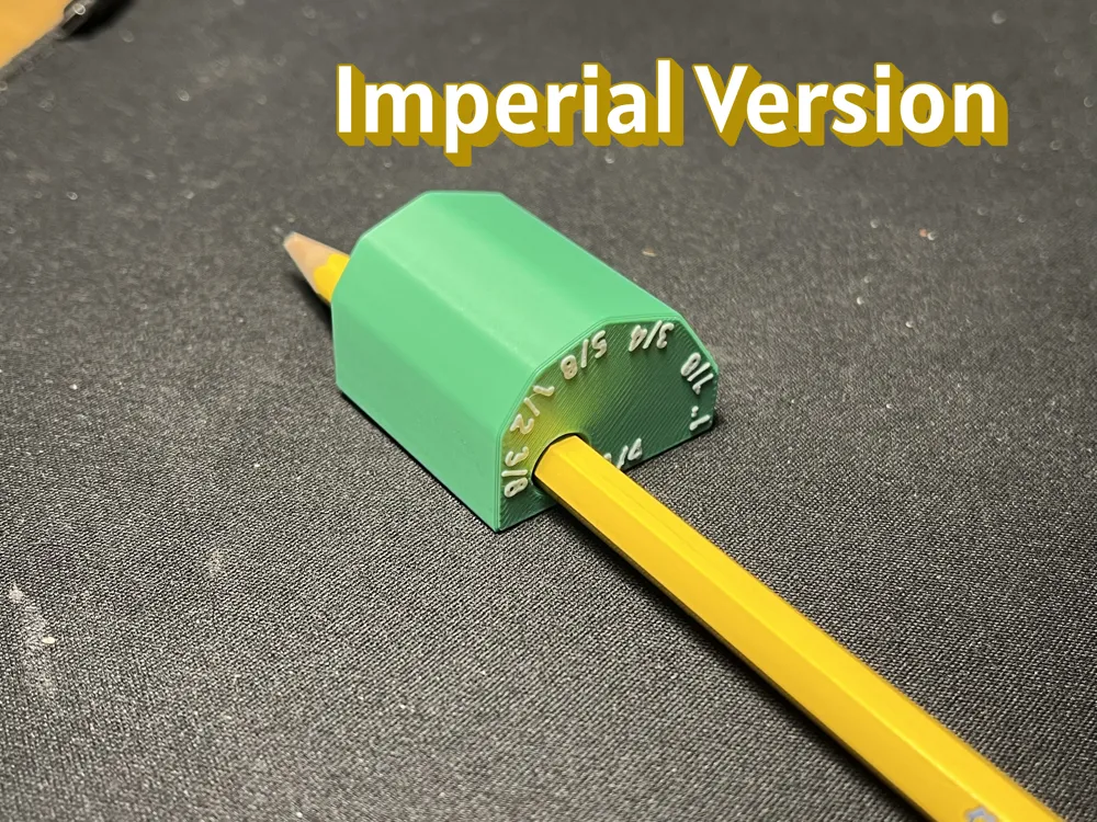 Pencil Scribe Tool (Metric and Imperial) - Free 3D Print Model - MakerWorld