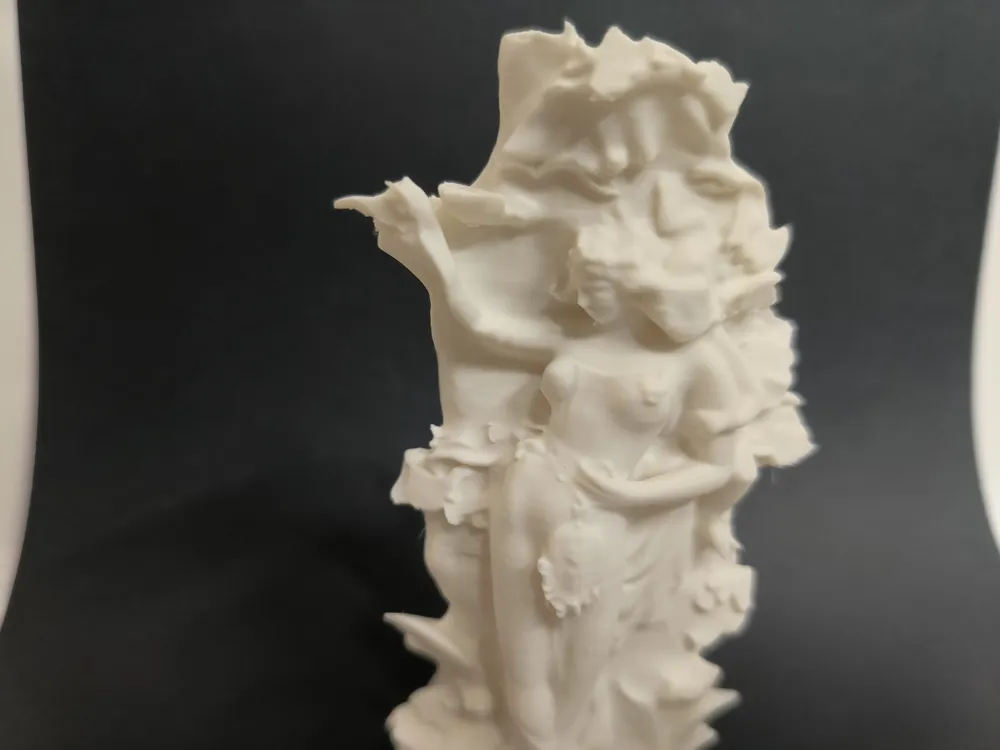 Art Nouveau Statue Elf Woman - Free 3D Print Model - MakerWorld