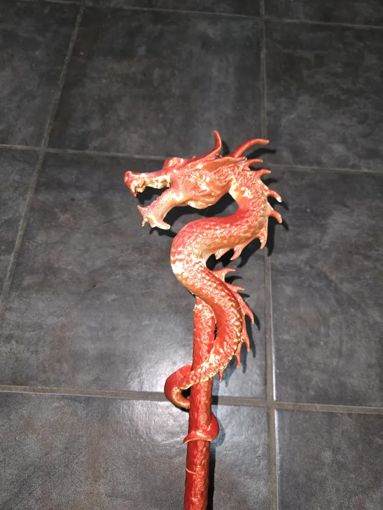 Dragon Scepter - Free 3D Print Model - MakerWorld