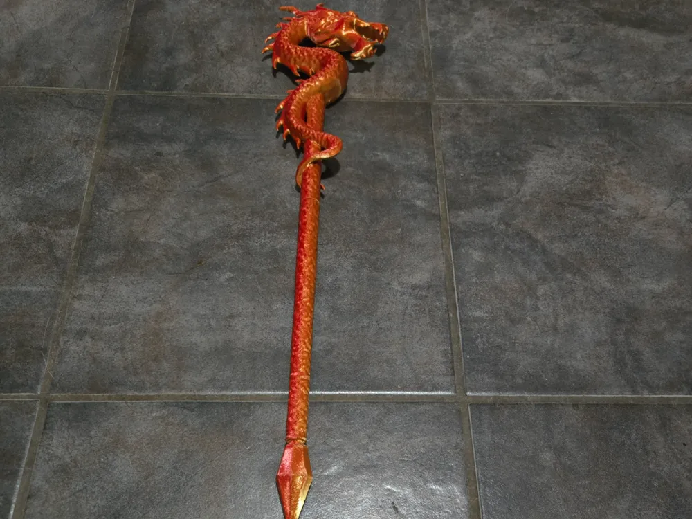 Dragon Scepter - Free 3D Print Model - MakerWorld