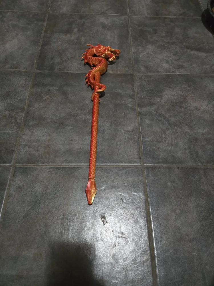 Dragon Scepter - Free 3D Print Model - MakerWorld