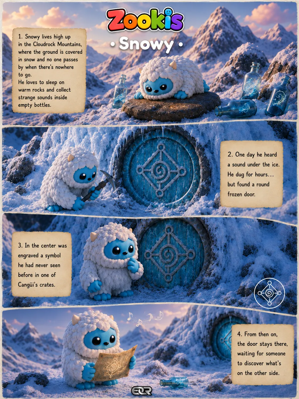 Zookis - Snowy (yeti) #2 - Free 3D Print Model - MakerWorld