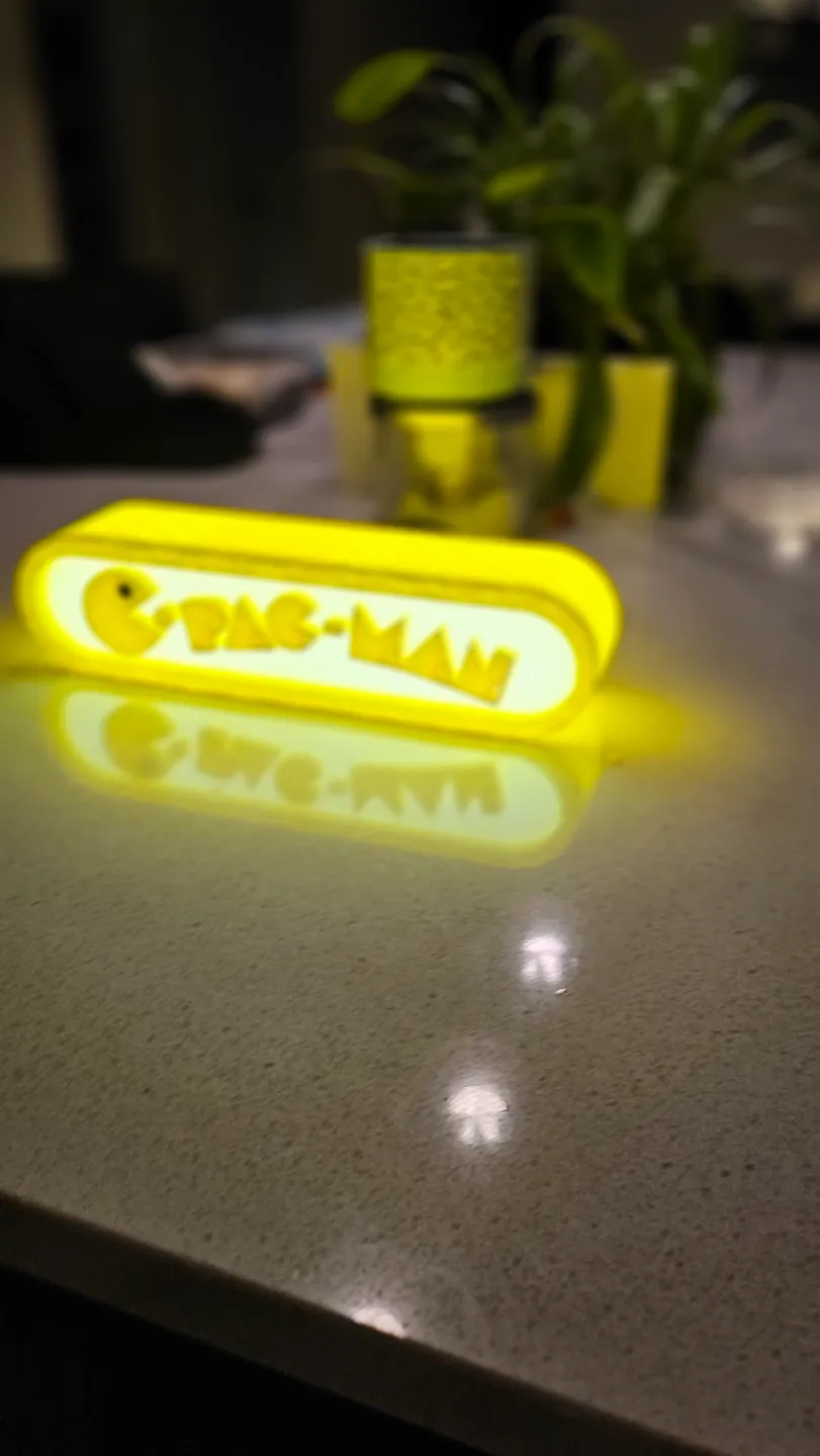 Pac-Man Led Lightbox by Tommy Gun - MakerWorld