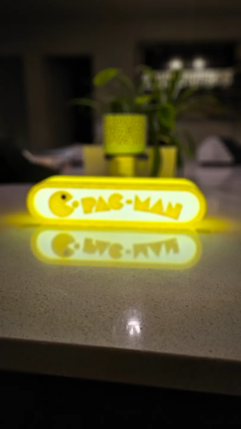 Pac-Man Led Lightbox by Tommy Gun - MakerWorld