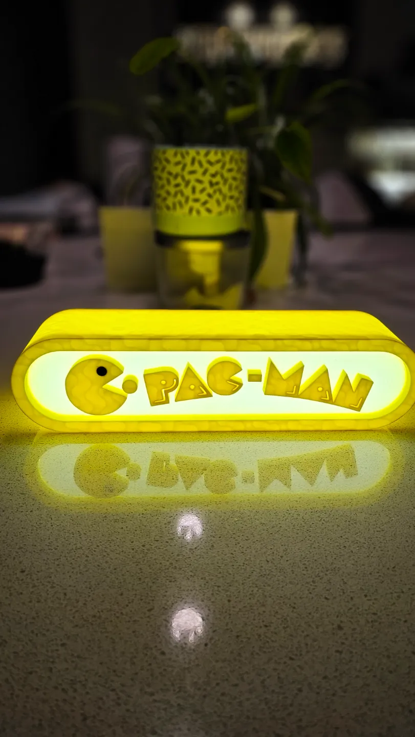 Pac-Man Led Lightbox by Tommy Gun - MakerWorld
