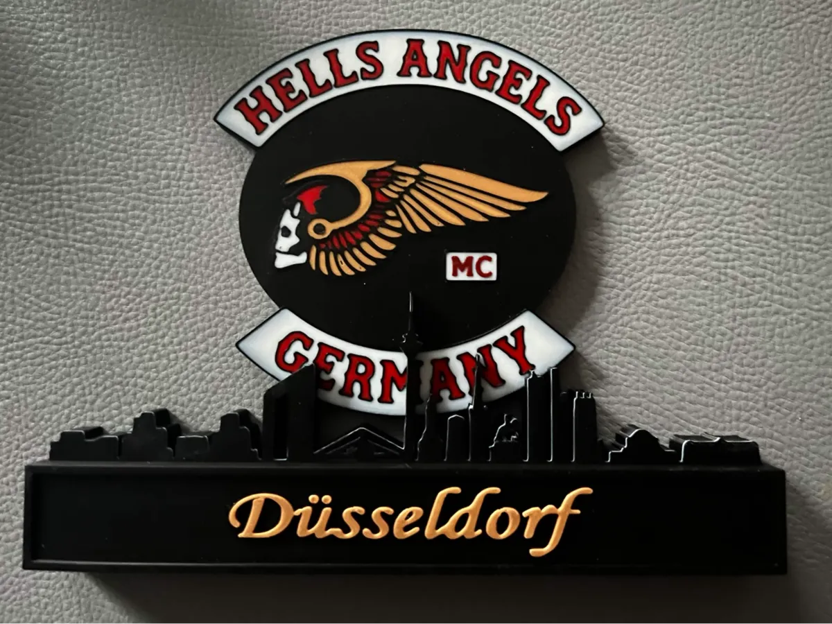 MC - Hells Angels Germany Dusseldorf Skyline - Free 3D Print Model ...