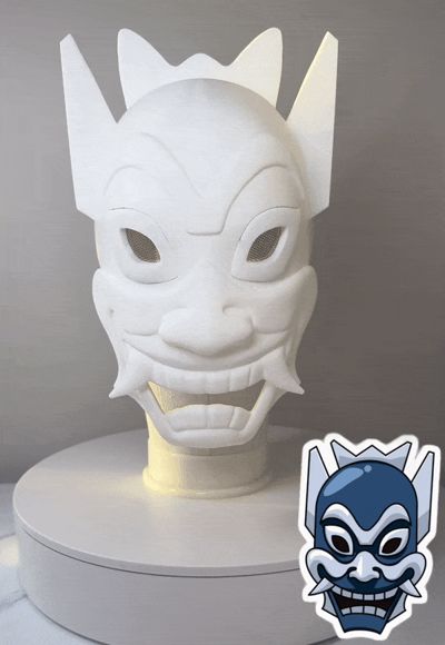 Avatar - Blue Spirit Mask by Allthebuz3D - MakerWorld