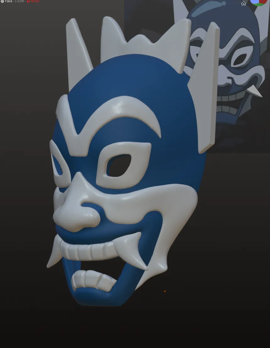 Avatar - Blue Spirit Mask by Allthebuz3D - MakerWorld