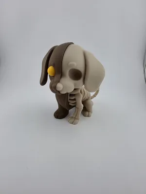 Half Dog Half Skeleton Cute & Creepy Pet Model - Free 3D Print Model ...