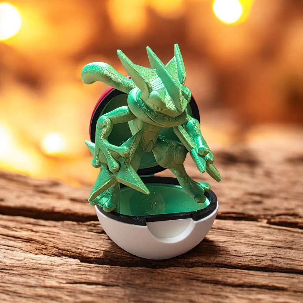 Floating Poké Ball (Greninja) - Free 3D Print Model - MakerWorld