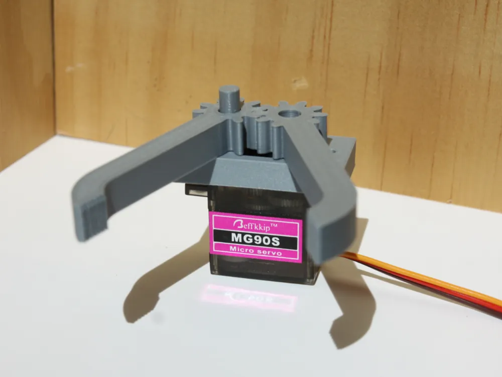 Robot Arm Claw For MG90S Micro Servo Motor by PrintWorks MakerWorld: Download Free 3D Models