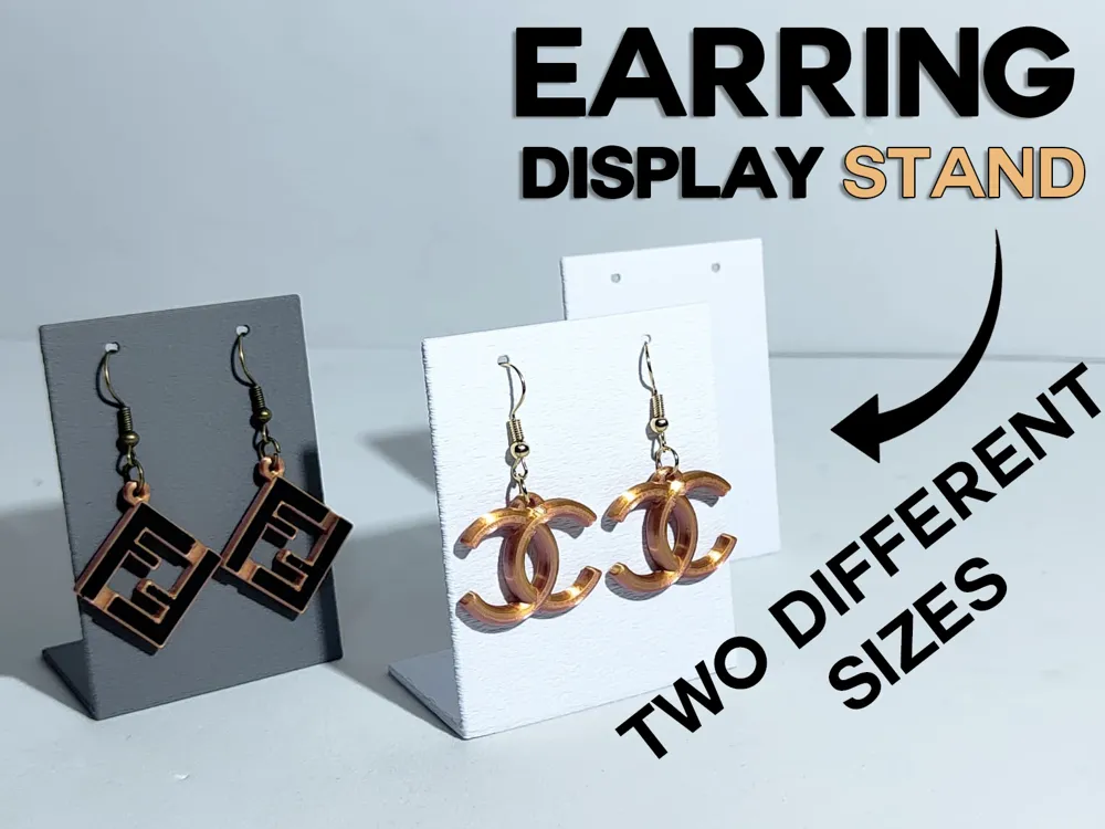Earring display stand for jewelry - Free 3D Print Model - MakerWorld