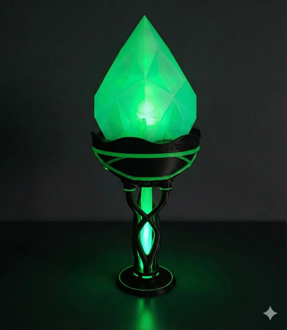 MagLev - Nova Crystal Torch with Levitating Fire - Free 3D Print Model ...