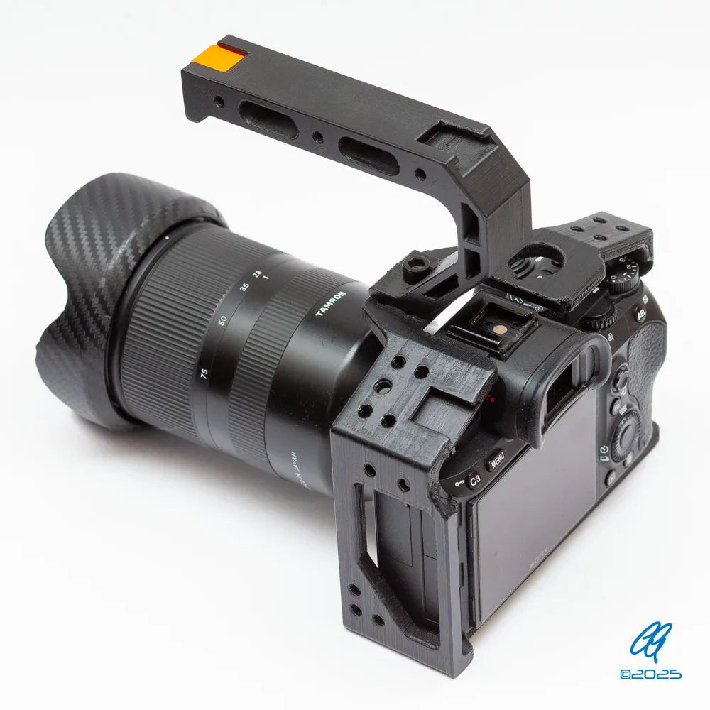 Sony a9 a7iii Cage with handles - Free 3D Print Model - MakerWorld