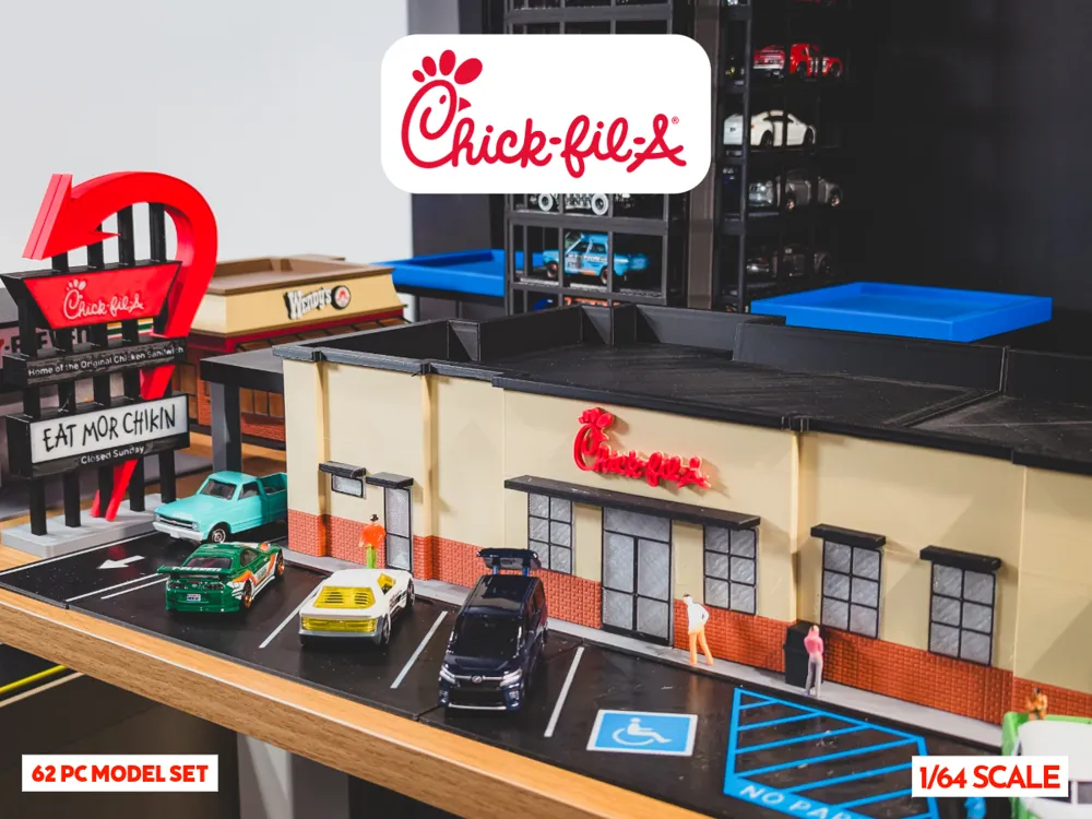Chick-fil-A Model Set - 1:64 Scale Diorama by LAYRLAB MakerWorld ...