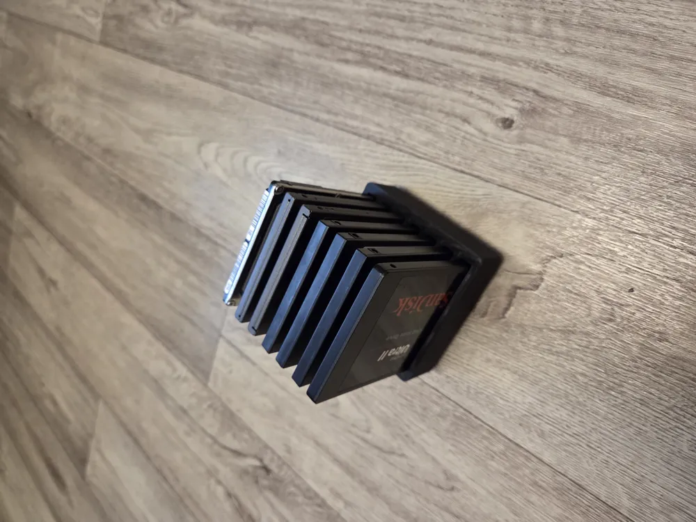 Gridfinity 2x2 Storage Rack 2.5" SSDs – 7 Slots by Trycer MakerWorld ...