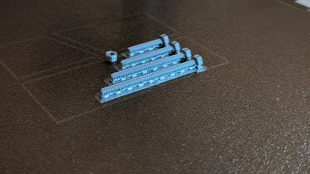 easy to 3d print 3mm hex nut and hex bolts by mihaita MakerWorld ...