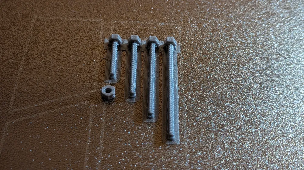 easy to 3d print 3mm hex nut and hex bolts by mihaita MakerWorld ...