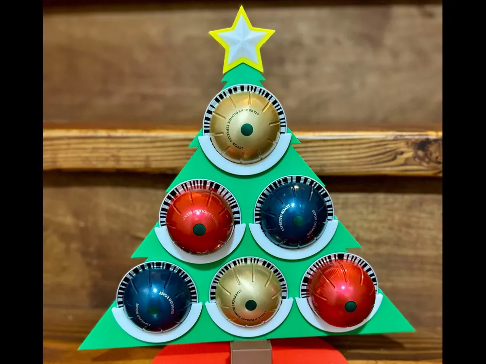 Nespresso Vertuo Christmas Tree POD Holder by korysparling - MakerWorld