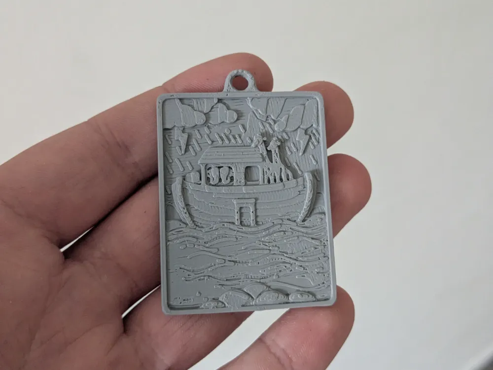 Noah's Ark Biblical Keychain/Ornament - Free 3D Print Model - MakerWorld