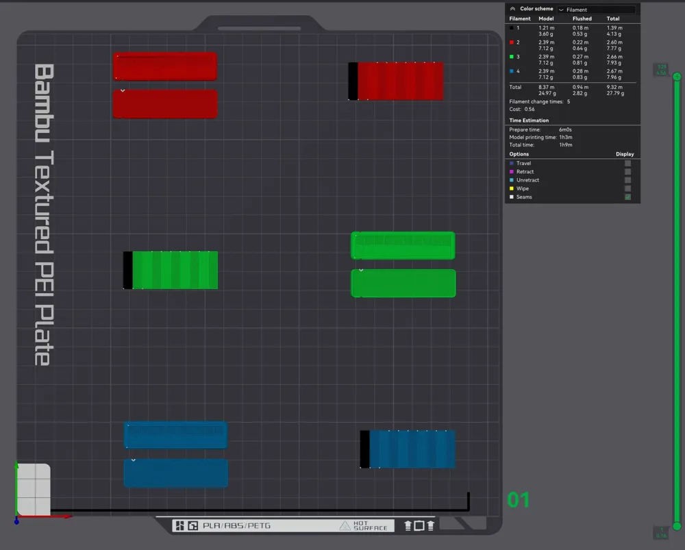 Hueforge TD Test Strips - Lightbox and 10Steps 来自 ShakaStudio - MakerWorld
