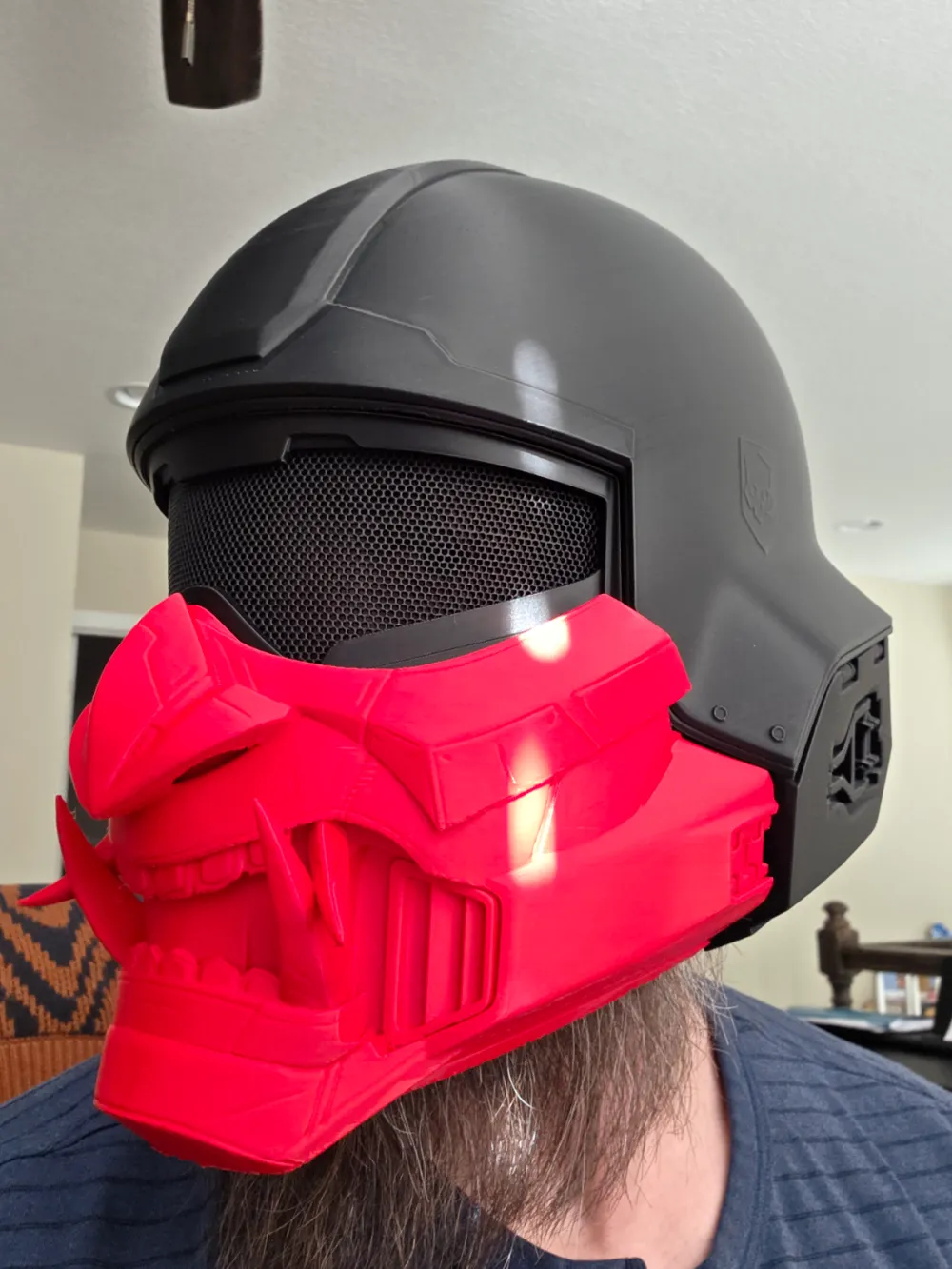 Helldivers 2 Helmet Oni Remix - Free 3D Print Model - MakerWorld