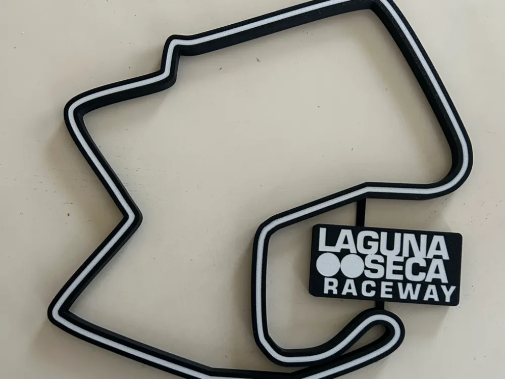 Laguna Seca Raceway Layout - Free 3D Print Model - MakerWorld