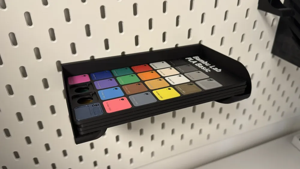Skadis Swatch Shelf by Kable1512 - MakerWorld