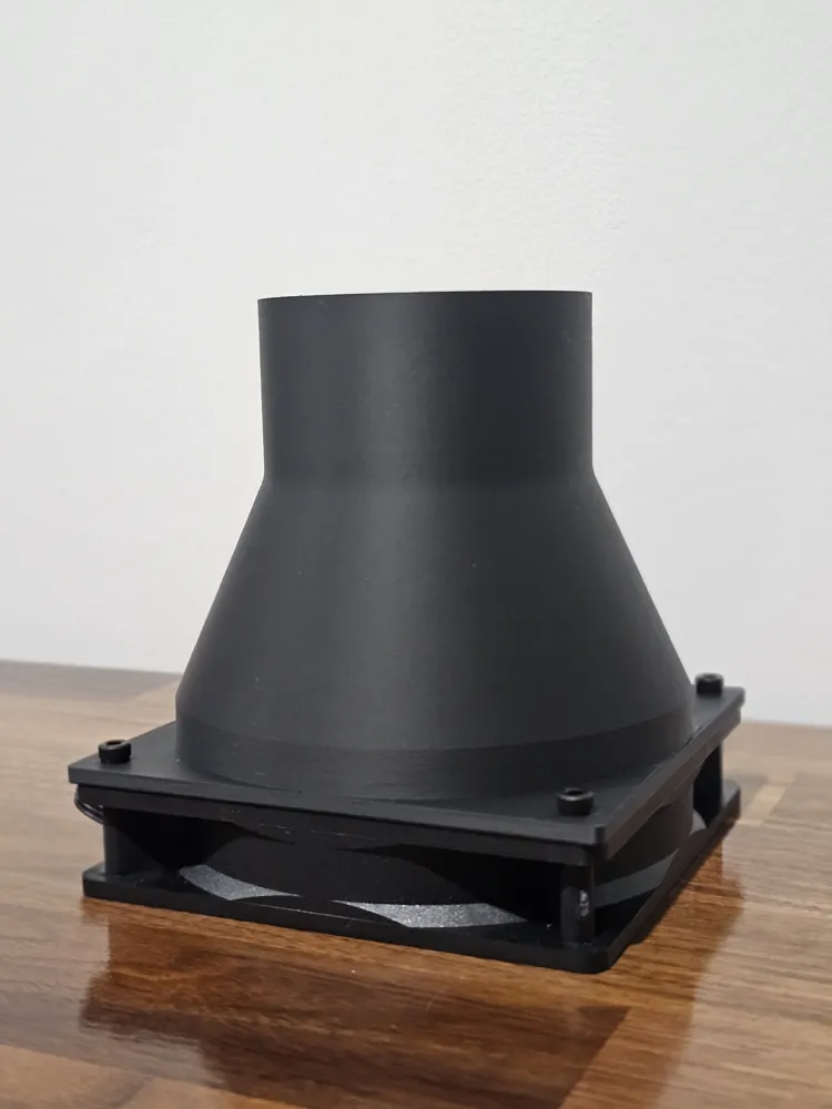 MakerLab Adjustable 120mm PC Fan Adapter Ducting - Free 3D Print Model ...