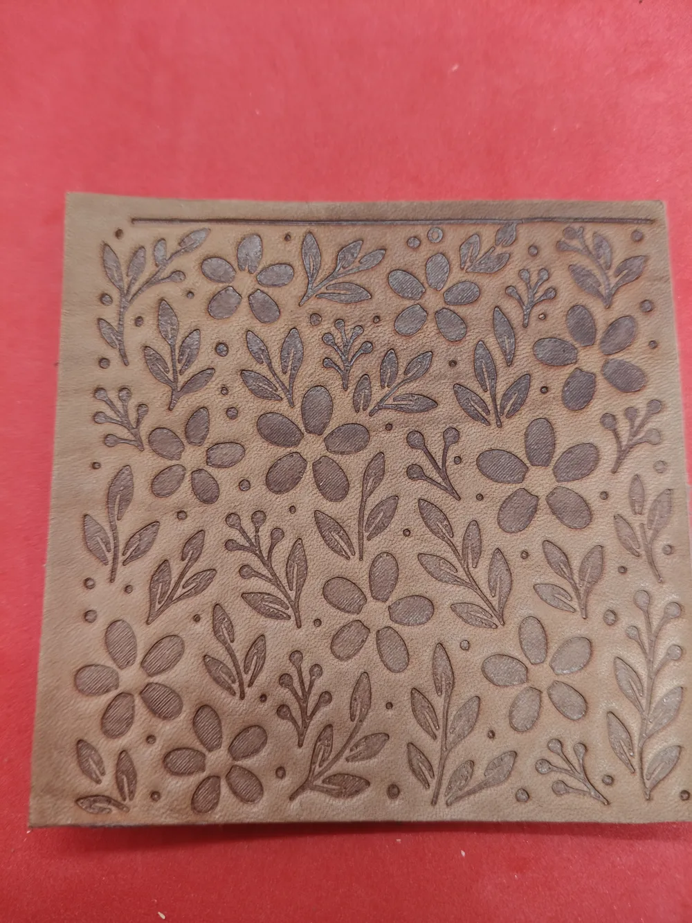 Sello de Patrón Floral (Herramienta de Repujado de Cuero) - Modelo de ...