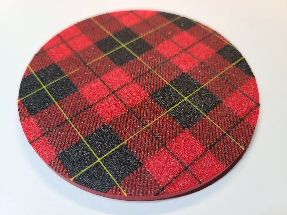 Tartan Pattern Coaster by dietpeachfanta - MakerWorld