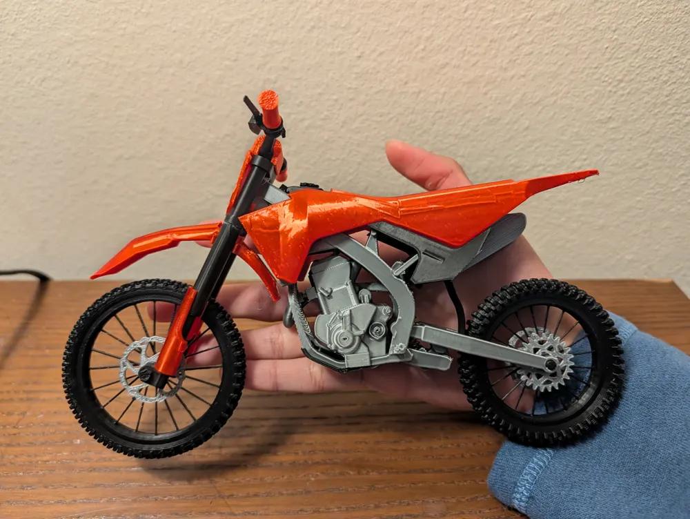 Mini Honda CRF250R Scale Dirt Bike - Free 3D Print Model - MakerWorld