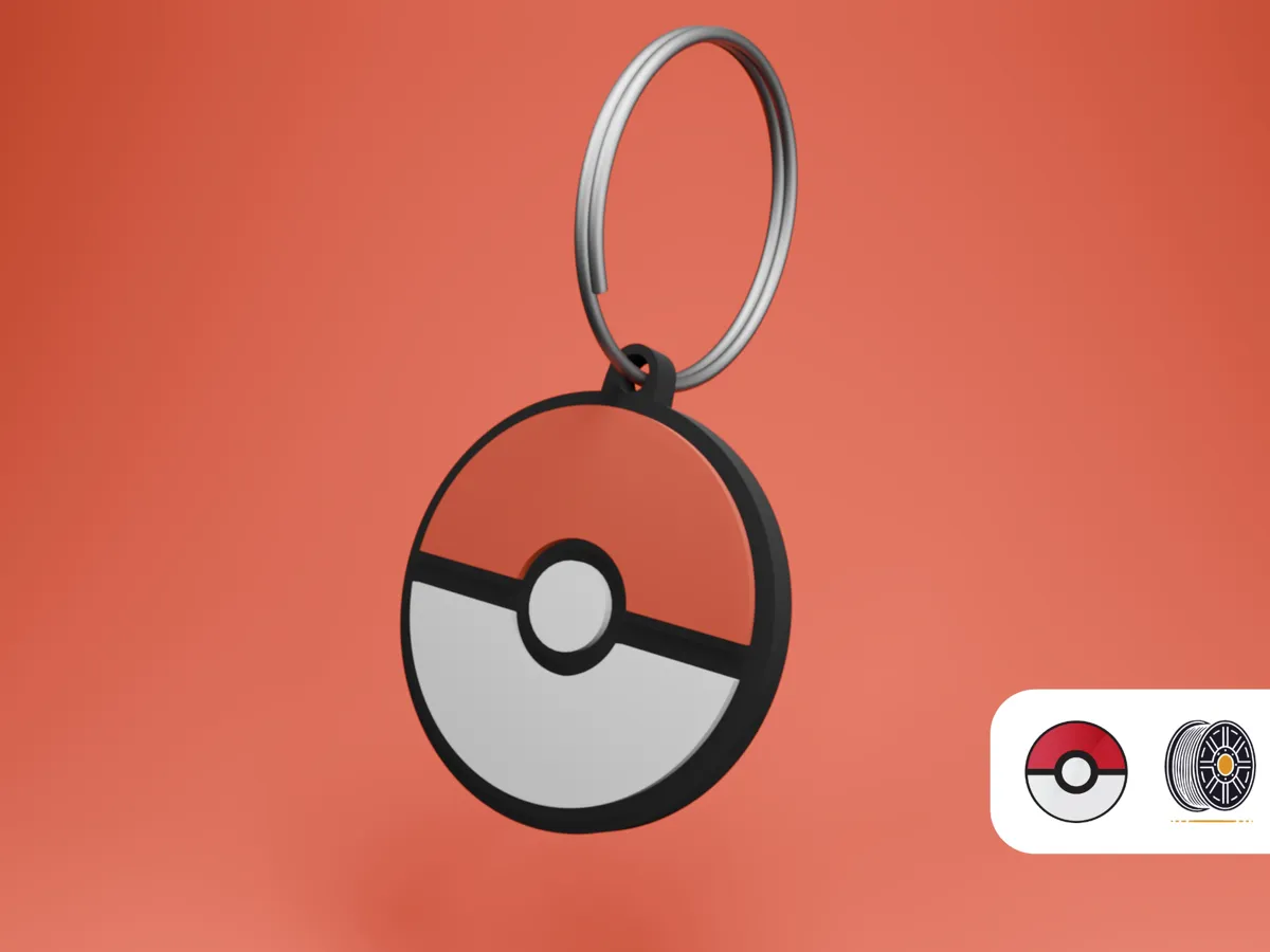 Pokeball | Pokemon Keychain Series - Free 3D Print Model - MakerWorld
