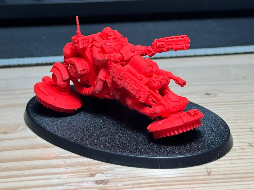 Votann Warhammer 40k Hernkyn Flying Bike League by Gallerus - MakerWorld