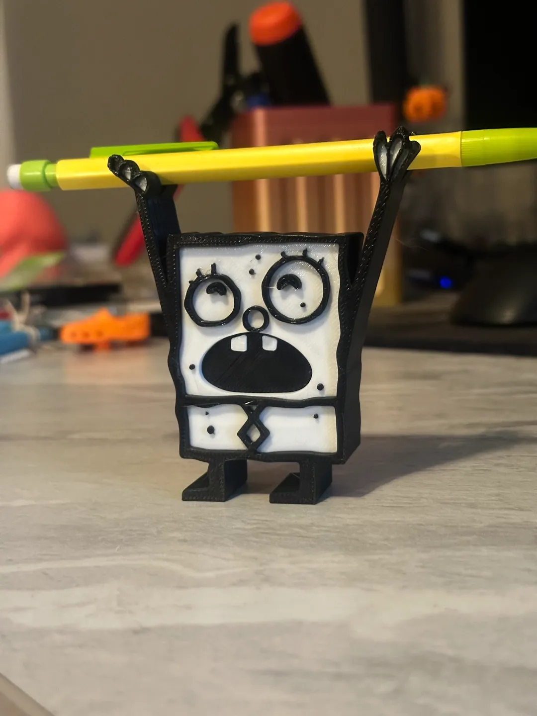 doodle bob style pen holder - Free 3D Print Model - MakerWorld