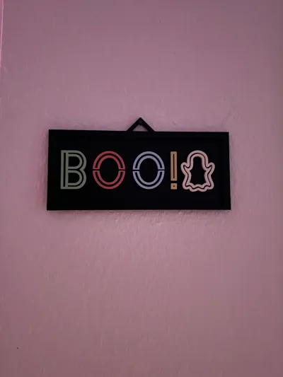 Halloween Boo Sign by MEAF designs - MakerWorld