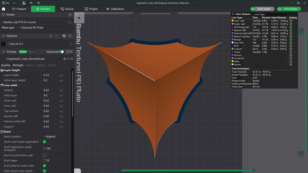 Hyperbolic Cube by Endless Design Lab 🌀 MakerWorld: Download Free 3D Models