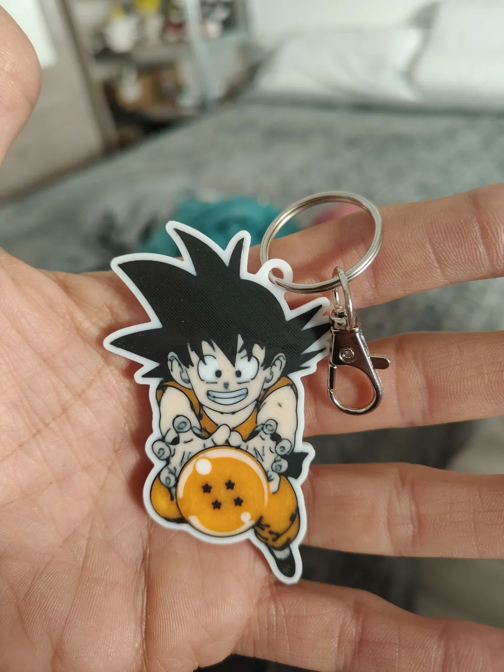 Goku keychain - Free 3D Print Model - MakerWorld