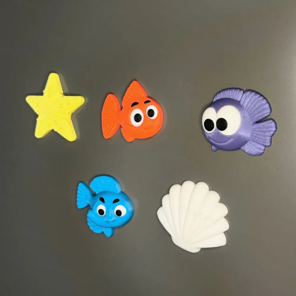 The Fridge Reef Crew - Underwater-themed magnets - Free 3D Print Model ...