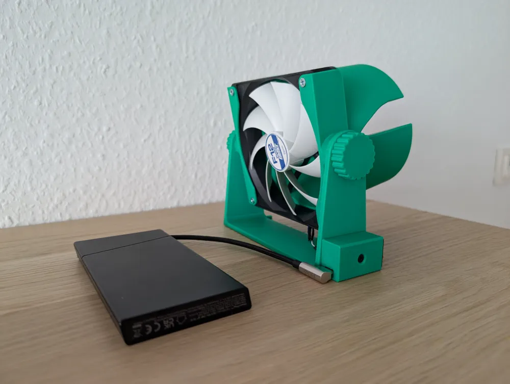 Noctua Desk Fan with Stand and USB-C - Free 3D Print Model - MakerWorld