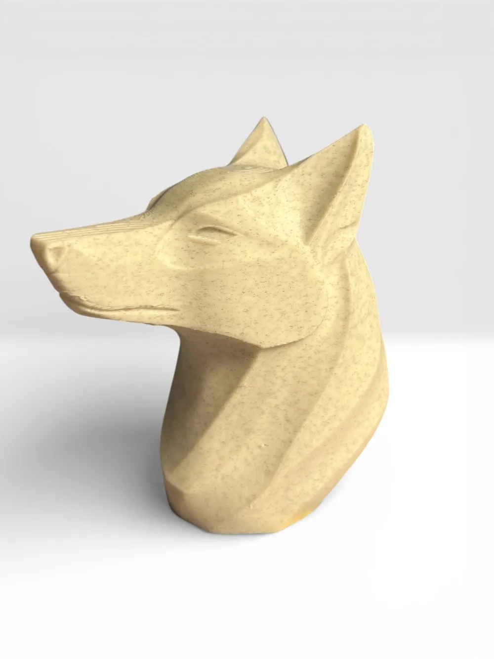 Geometric Wolf Head - Low Poly Decor - Free 3D Print Model - MakerWorld
