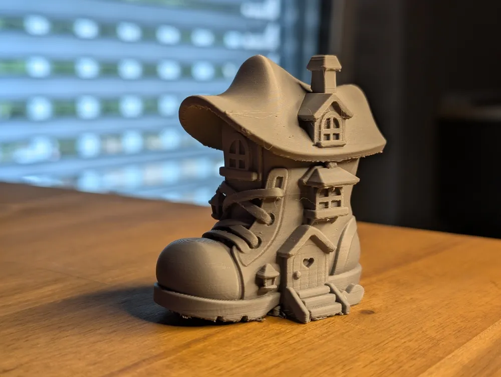 Witch Hat Shoe House | Fairy Boot Cottage - Free 3D Print Model ...